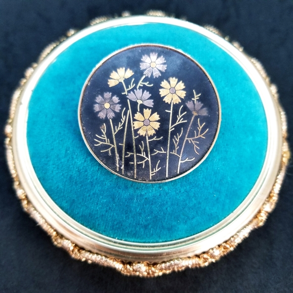 Amita | Jewelry | Amita Vintage Damascene Floral Broochpin | Poshmark